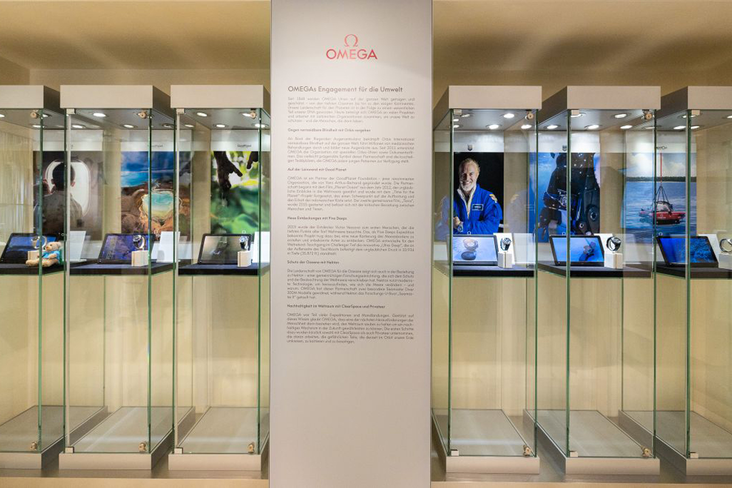 Sonderausstellung in Wien zum Engagement von Omega für unseren Planeten